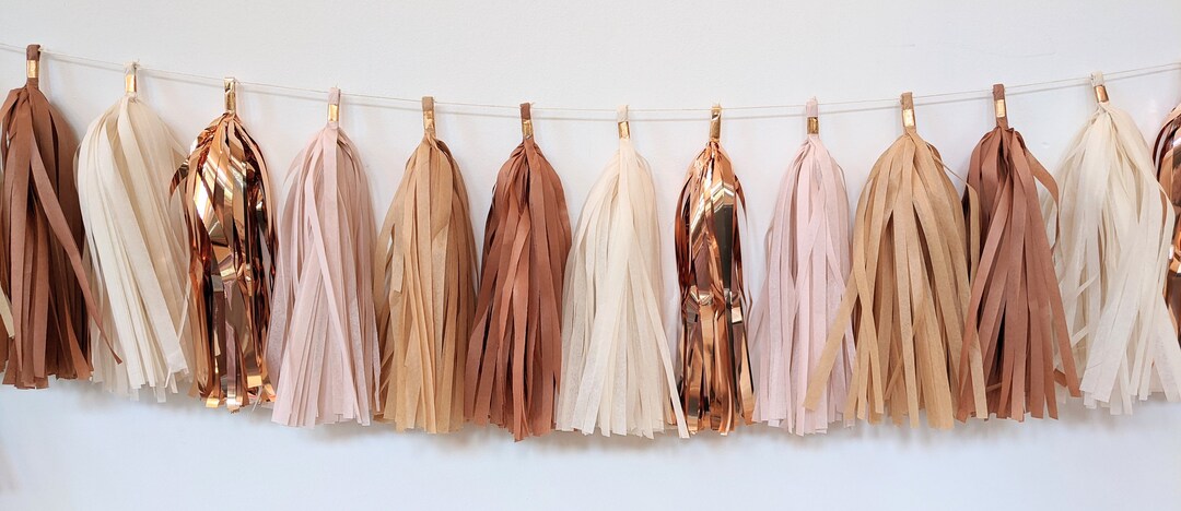 Boho Blush Tassel Garland, Boho Rainbow, Boho Wall Decor, Boho Bedroom ...