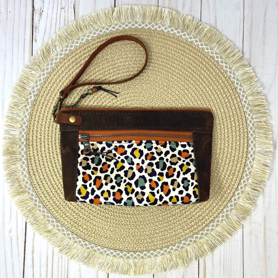 Devon Pouch Wristlet Wallet Cosmetic Bag Zippered Clutch Made From ...