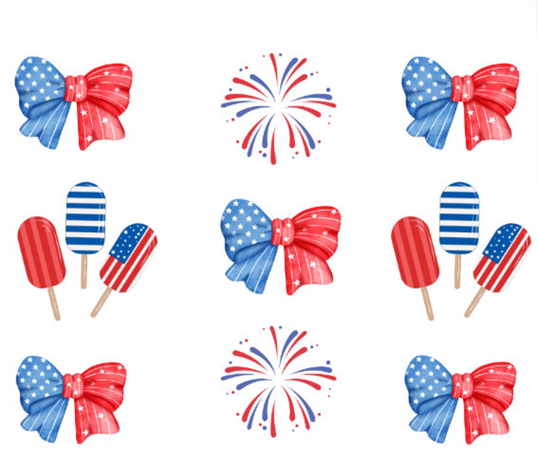Patriotic, Fourth of July, Fireworks, Popsicles, PNG Image INSTANT ...