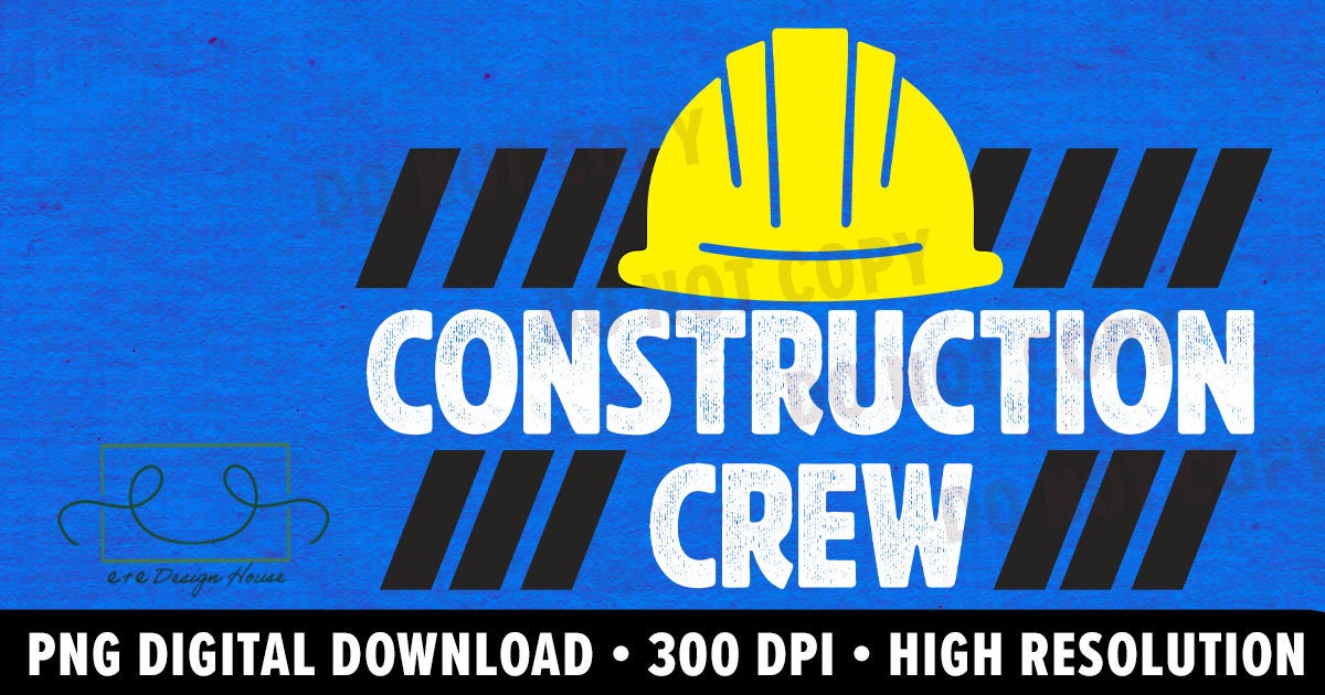 Construction Crew PNG Construction Party PNG - Etsy