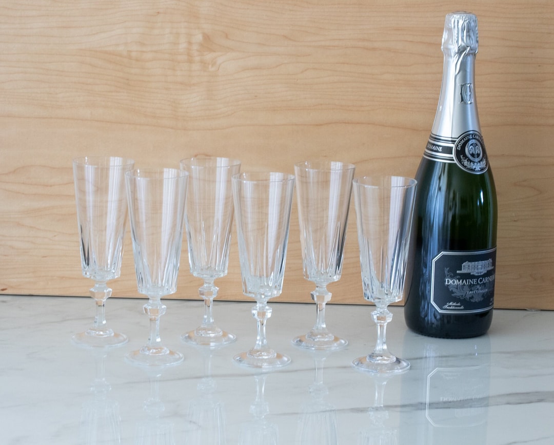 Princess House esprit Crystal Champagne Flutes - Etsy