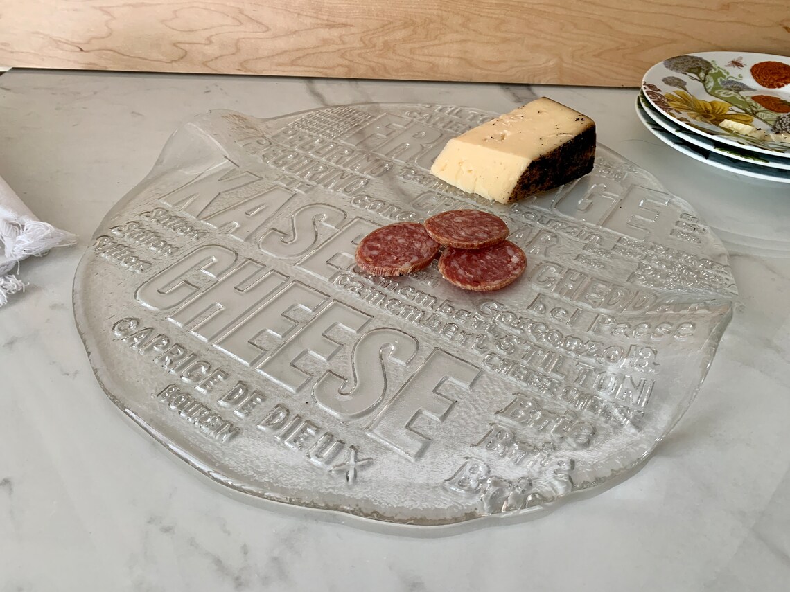 Large Clear Charcuterie Platter With Cheese Names - Etsy