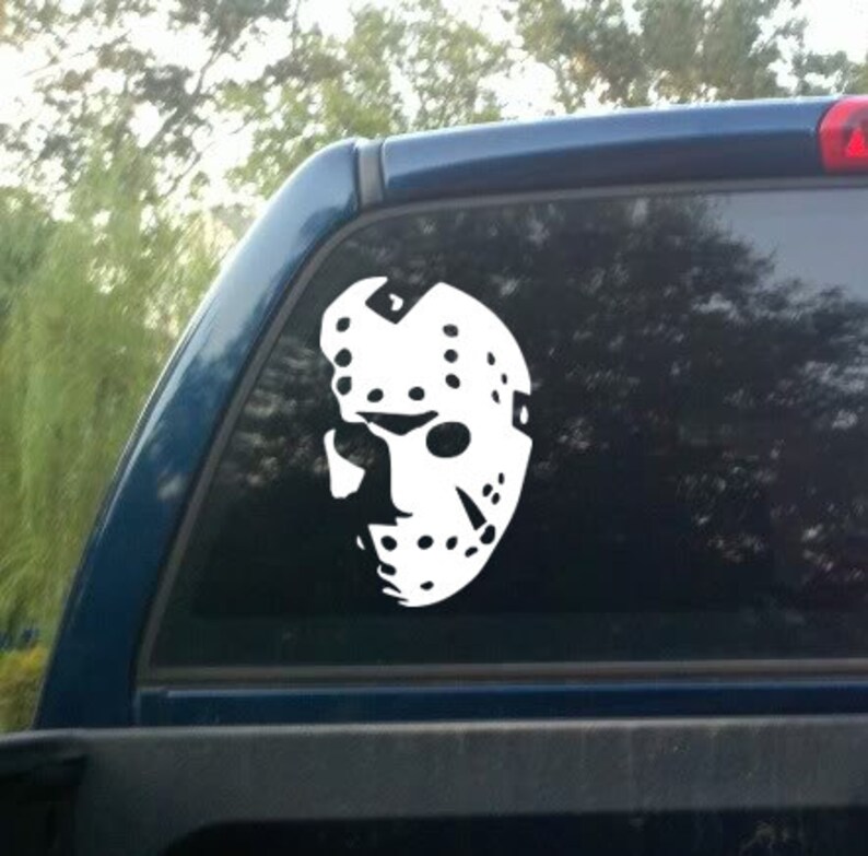 Jason Mask Friday the 13th Vinyl Decal Vehicle or Wall Art - Etsy