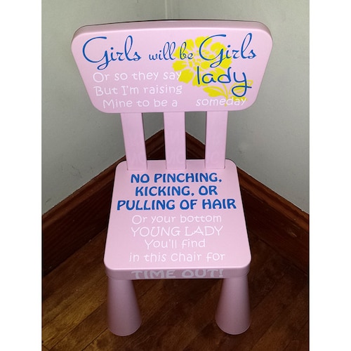 Girls Time Out Chair - Etsy