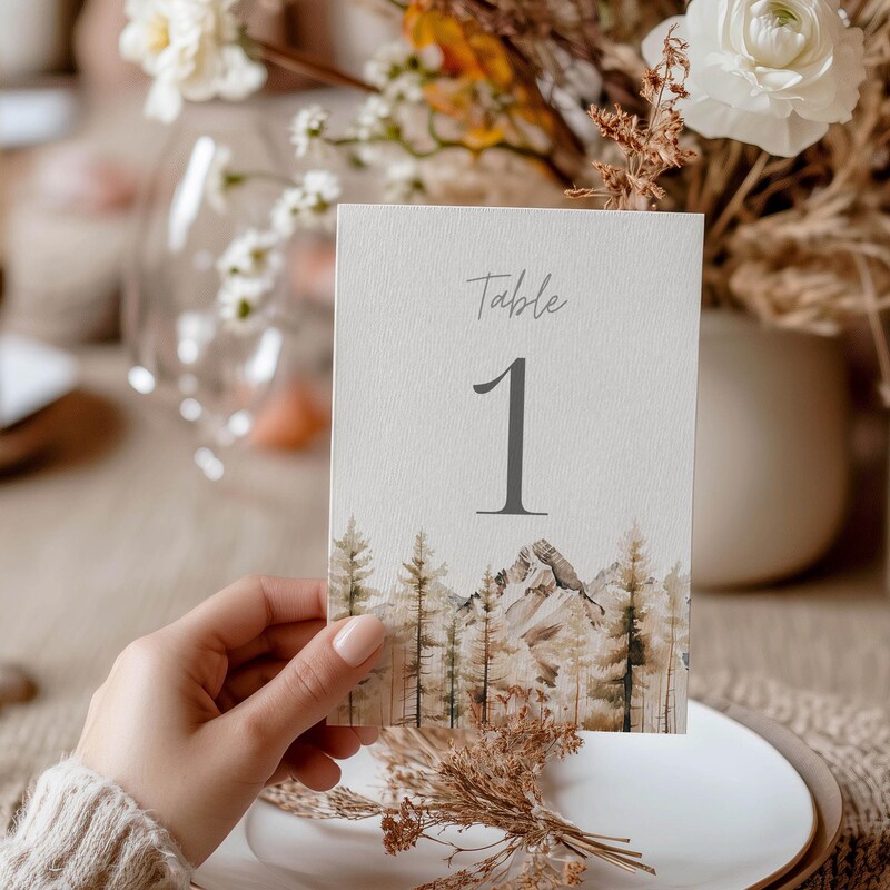 Mountain Table Numbers - Etsy
