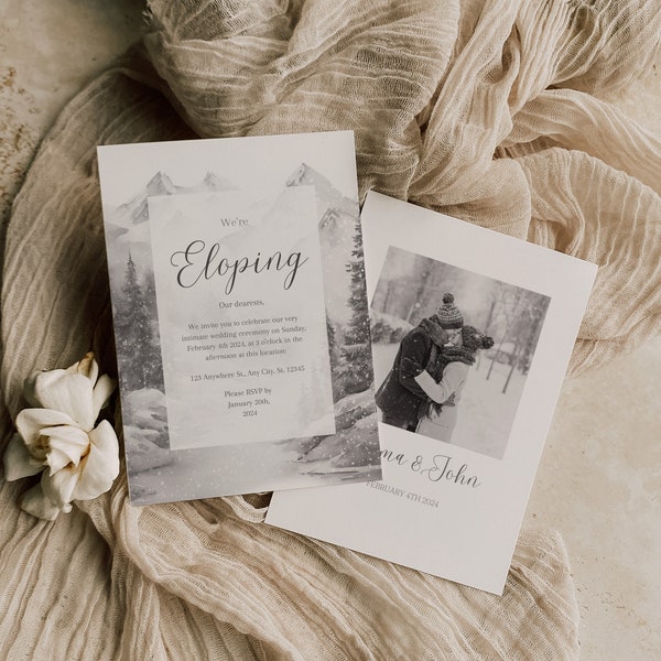 Elopement Invitation - Etsy
