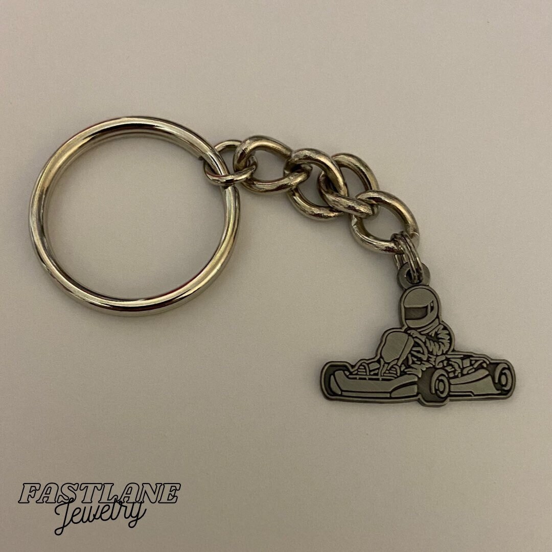 Go Kart Charm Keychain- Racing Jewelry by Fastlane Jewelry Exclusively ...