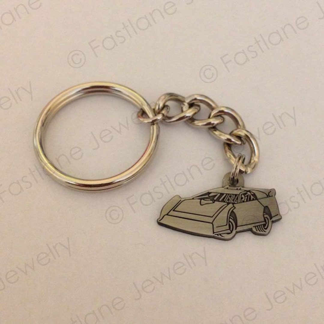 Dirt Late Model Charm Keychain- Racing Jewelry by Fastlane Jewelry ...
