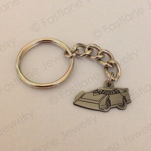 Winged Sprint Car Charm Keychain Racing Jewelry by Fastlane - Etsy