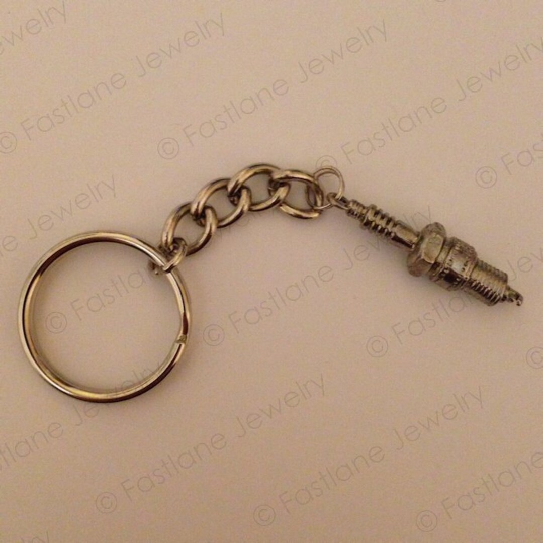 Spark Plug Pendant / Charm Keychain Racing Jewelry by Fastlane Jewelry ...