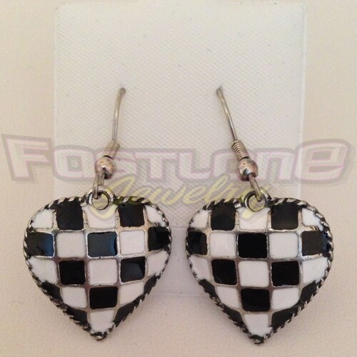 LOVE Racing Checkered Flag Keychain Racing Jewelry by - Etsy