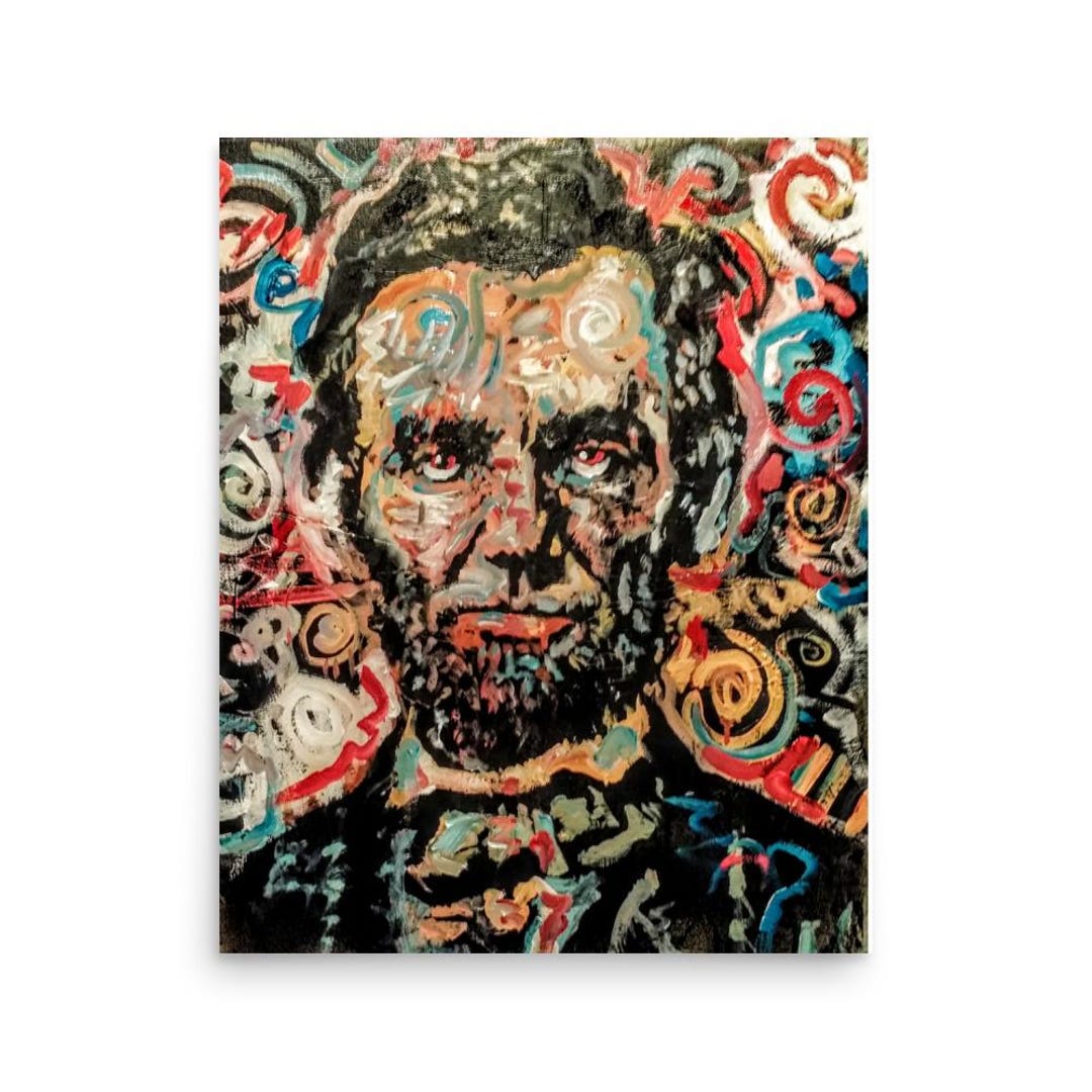 Abraham Lincoln Painting Art Print Poster by Artist Matt Pecson Lawyer ...