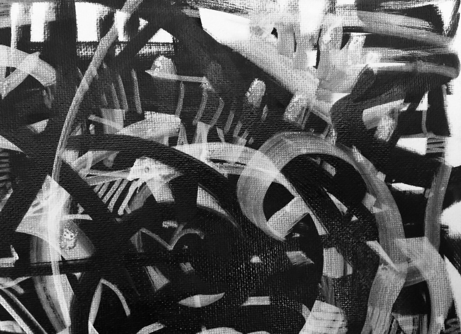 Abstract Painting Abstract Art by Matt Pecson Black and White Art ...