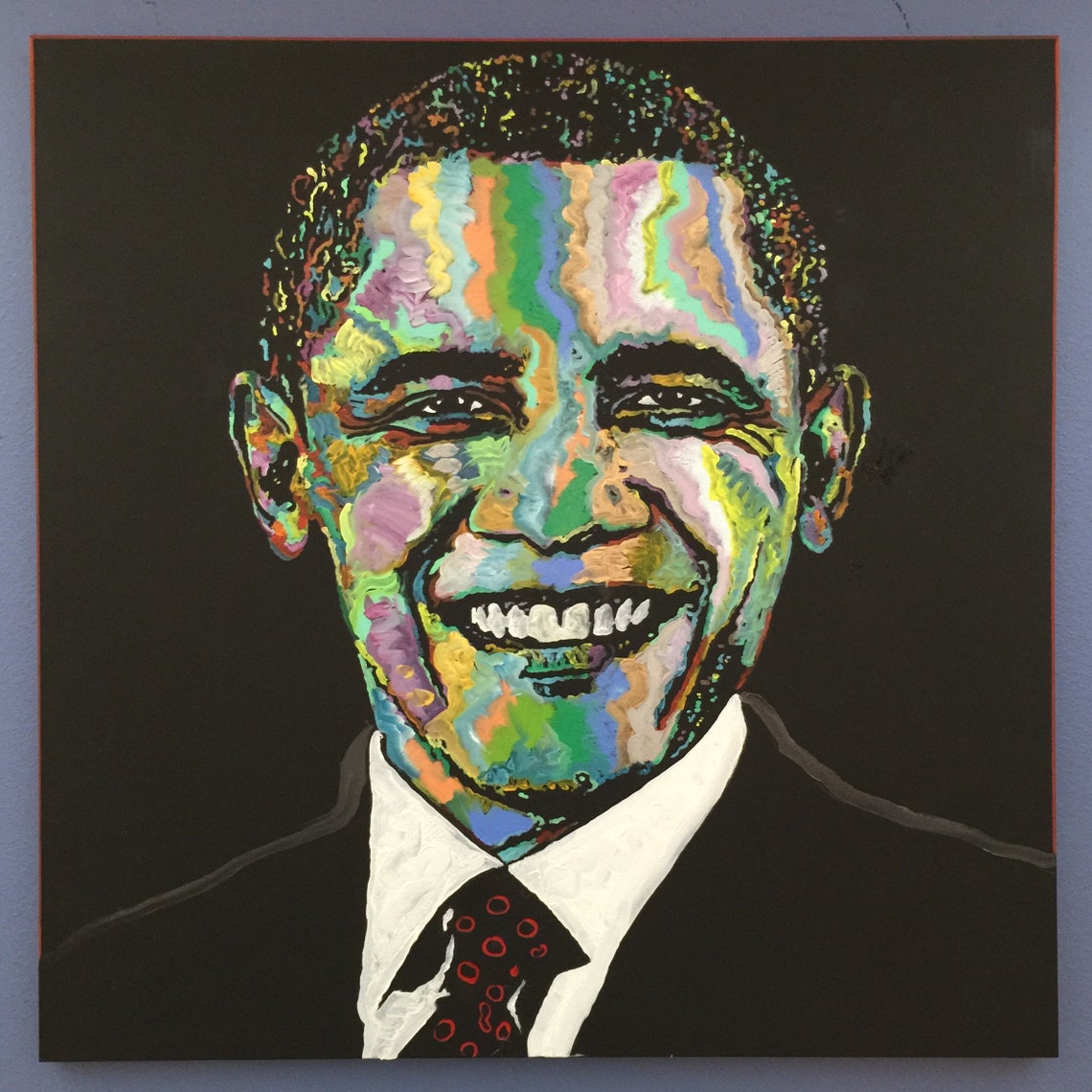 Barack Obama Pop Art Painting on Canvas Wall Art MADE TO ORDER - Etsy