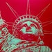 Red Statue of Liberty Pop Art Painting on Canvas by Matt - Etsy