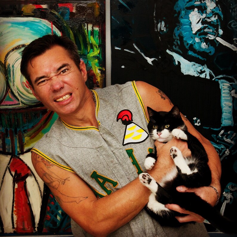 Original Lion Painting by Matt Pecson Black and White Lion Art | Etsy