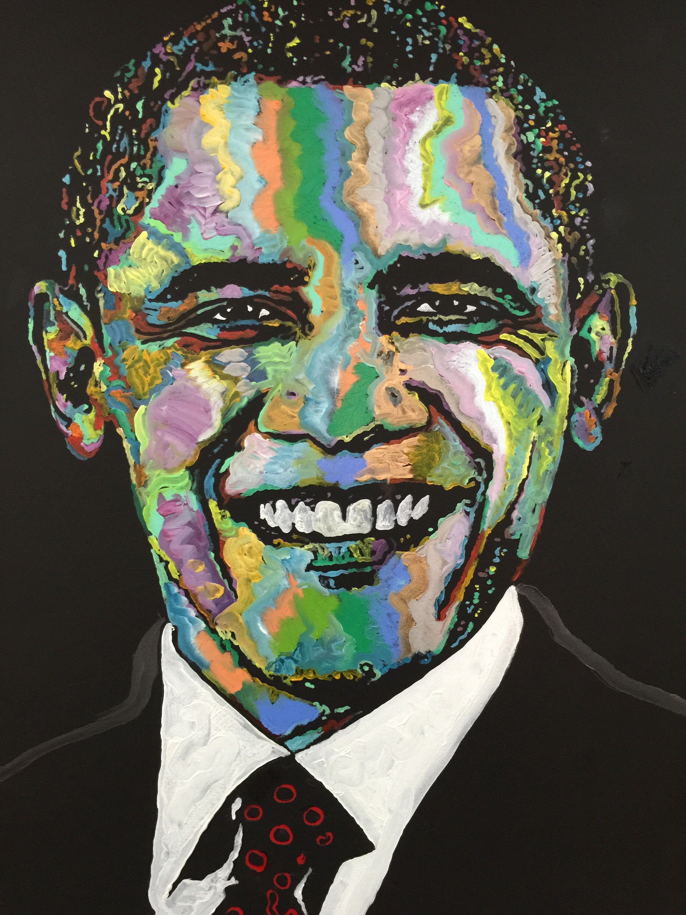 Barack Obama Pop Art Painting on Canvas Wall Art MADE TO ORDER by Matt ...
