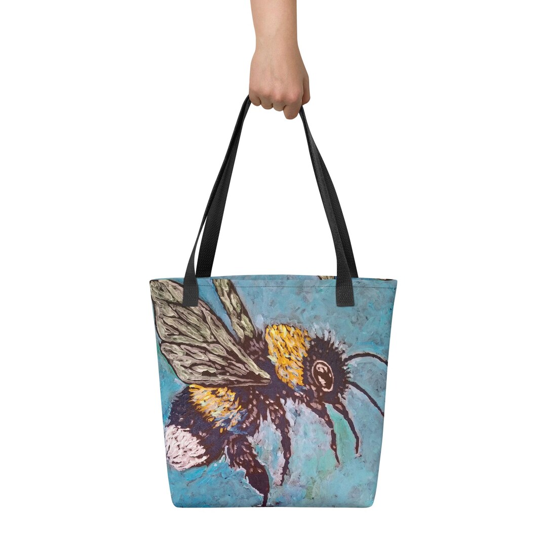 Bumble Bee Tote Bag, Honey Bee Bags, Bumblebee Shoulder Bag, Nature ...
