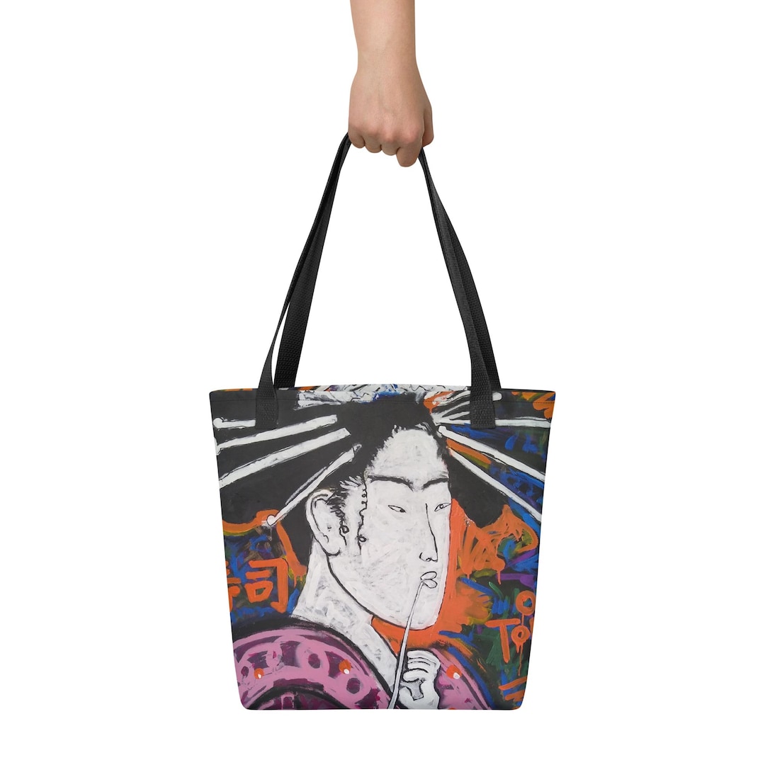 Geisha Tote Bag, Japanese Art Totes, Asian Art Bag, Maiko Kimono, Gift ...