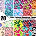 Multi-colored Geometric Digital Paper Pack. Instant Download - Etsy