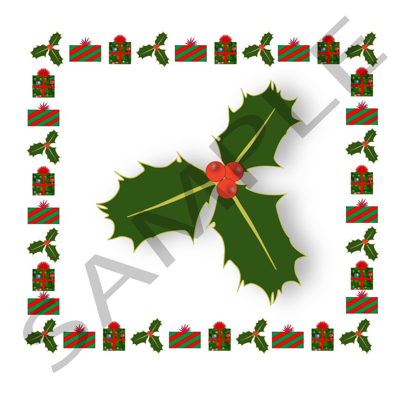 Christmas Holly, Downloadable 8.5" X 11" Planner Calendar, to Do ...