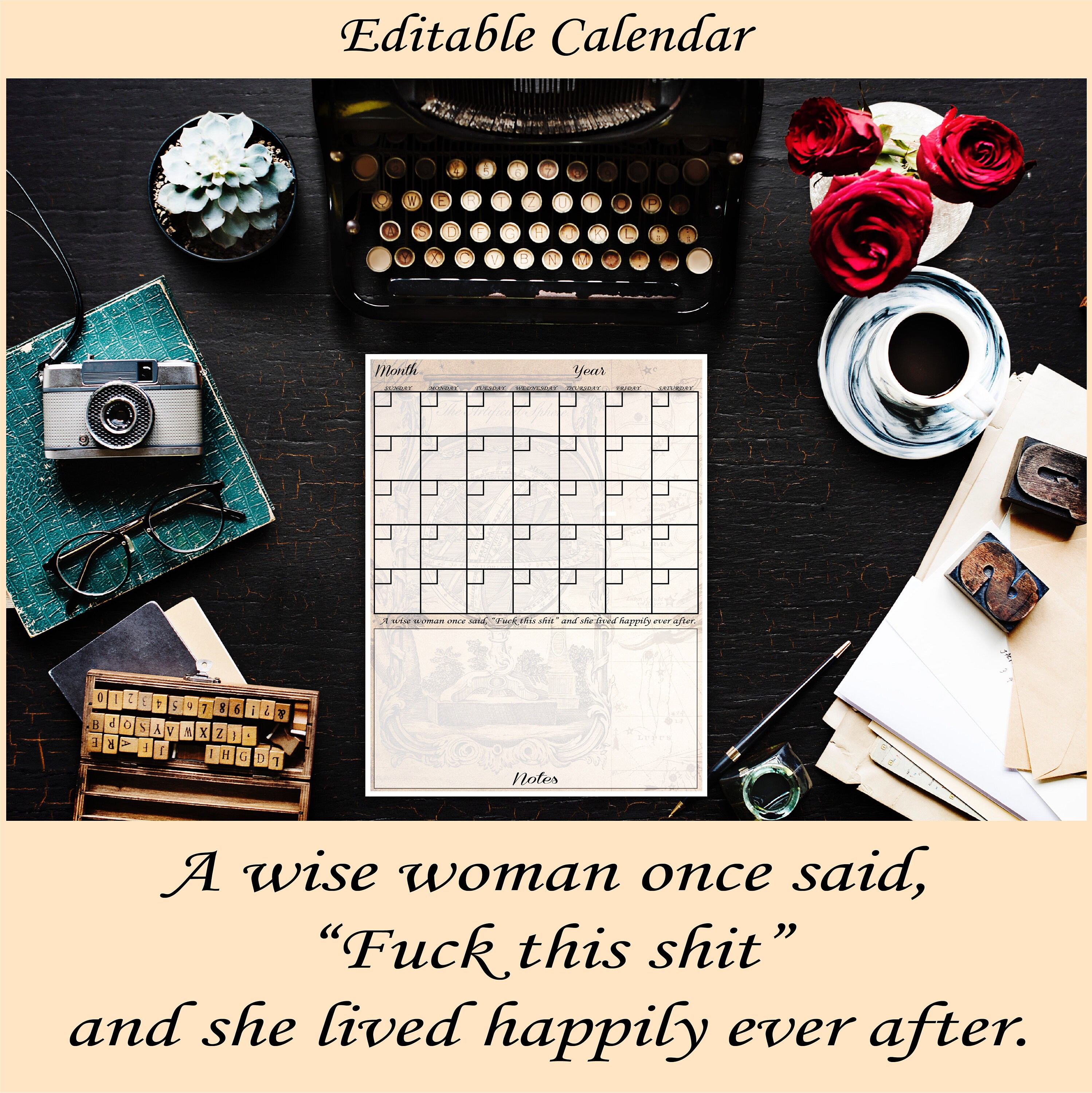 Sassy Girl Quotes Sweary 8.5" X 11" Planner Calendar, to Do, & Lined ...