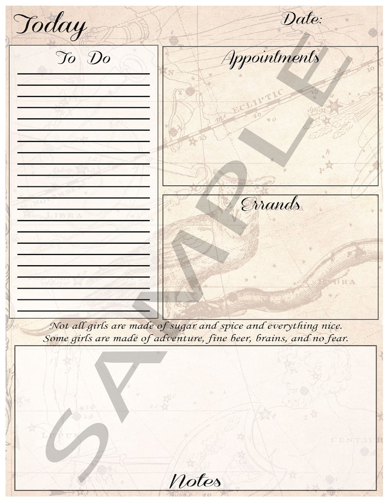 Sassy Girl Quotes Sweary 8.5" X 11" Planner Calendar, to Do, & Lined ...
