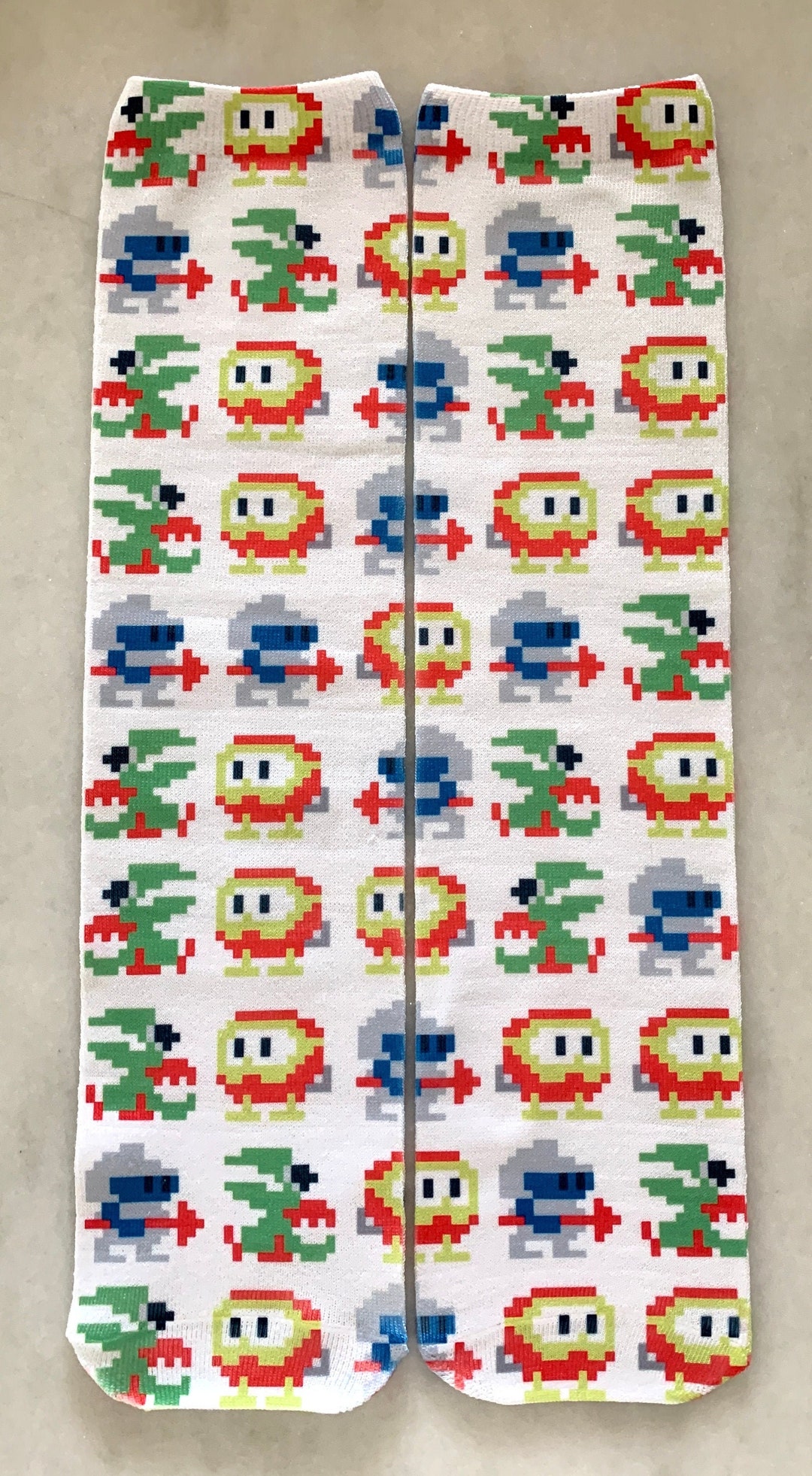 Dig Dug Socks | Retro Game Socks | Retro Apparel | Arcade Game Sock ...