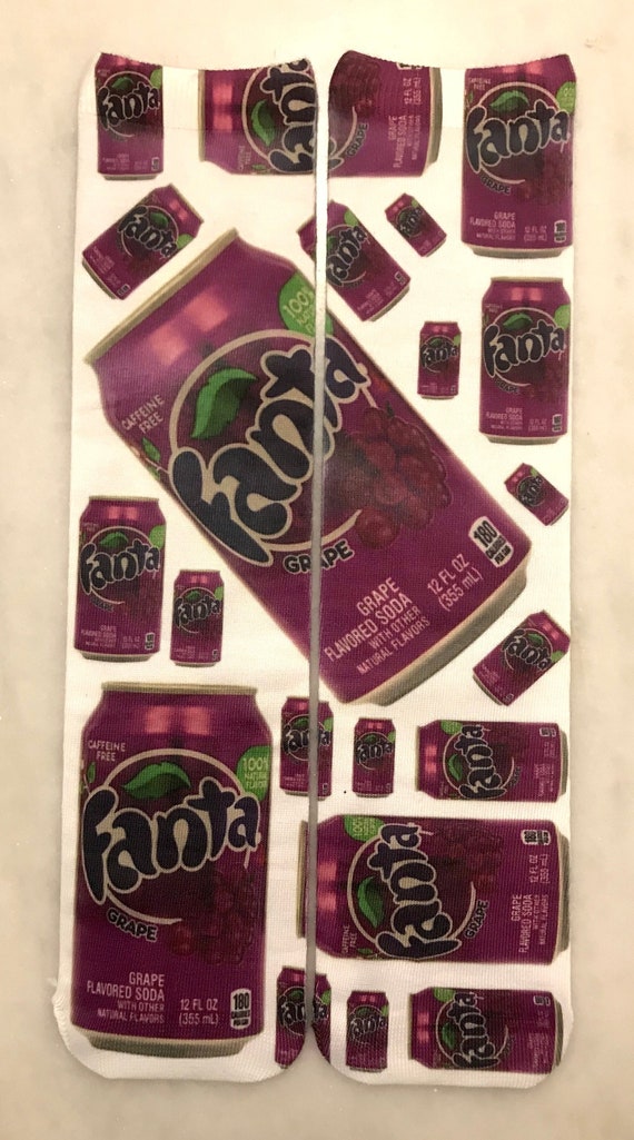 Grape Fanta Sock Fanta Apparel Soda Sock Washable - Etsy