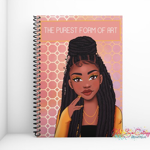 Black Girl Personalized Notebook Black Owned Business Black - Etsy