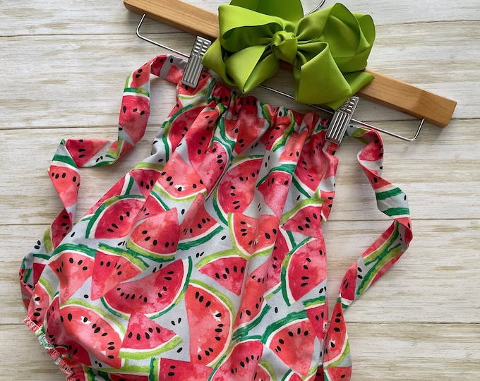 Watermelon Baby/toddler Girl Romper - Etsy
