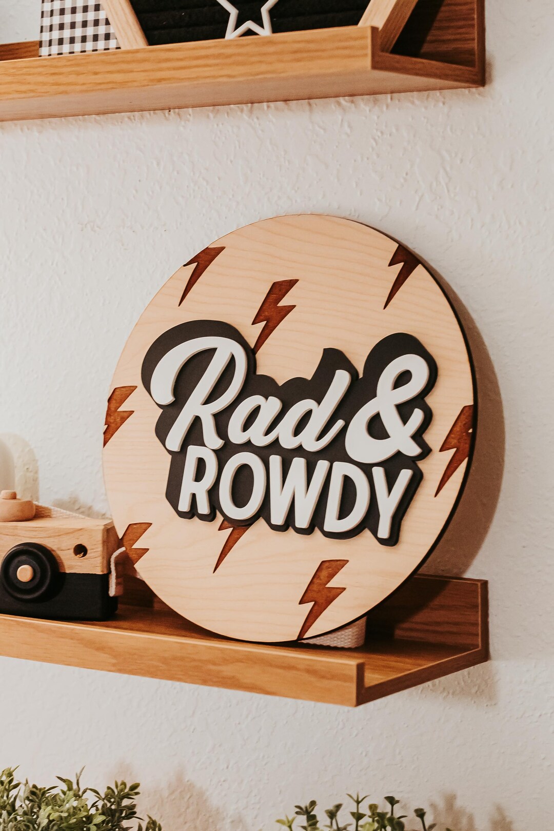Rad & Rowdy Room Decor Sign | Rad Little Dude Nursery Decor | Rad ...