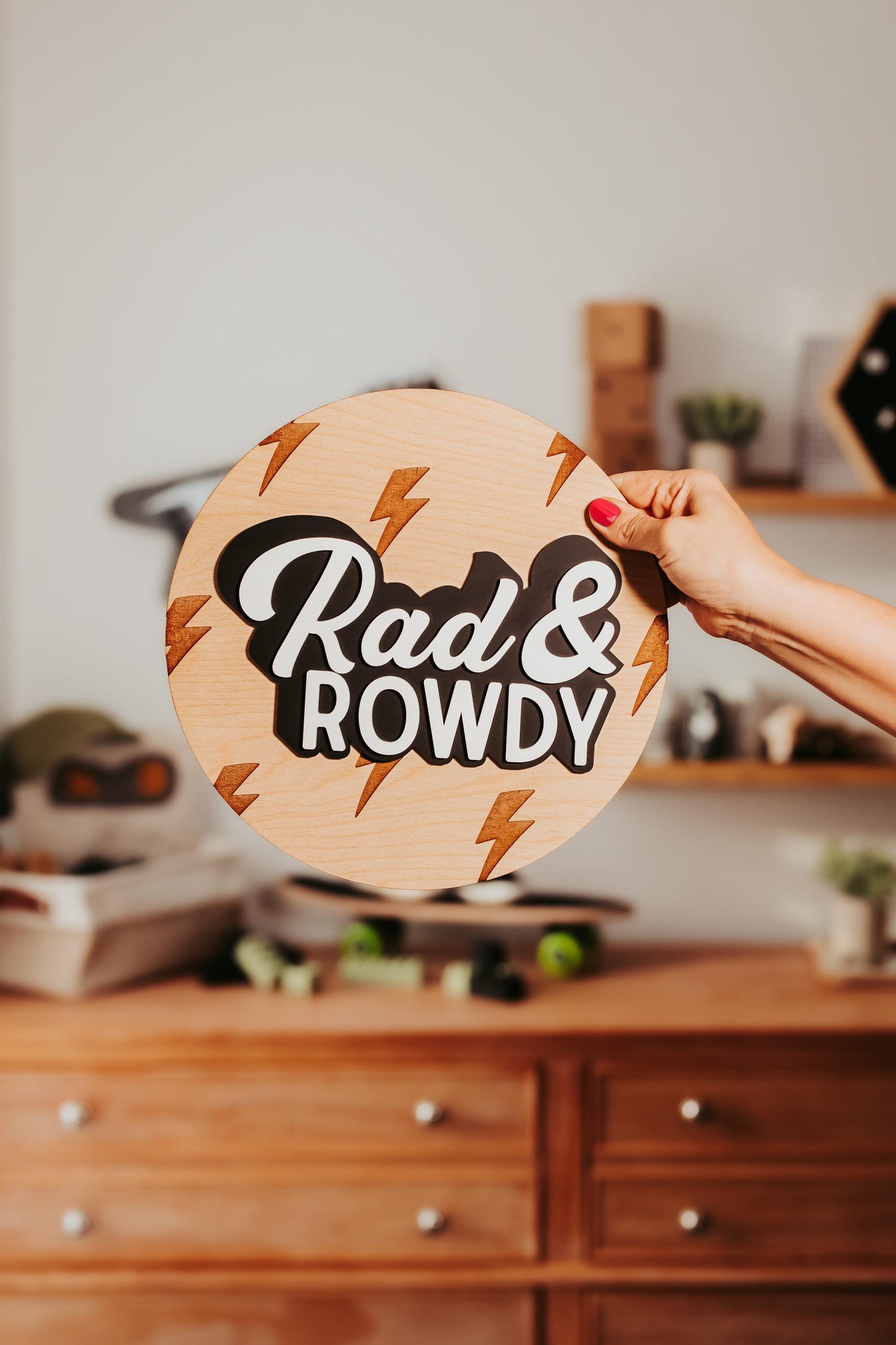 Rad & Rowdy Room Decor Sign | Rad Little Dude Nursery Decor | Rad ...