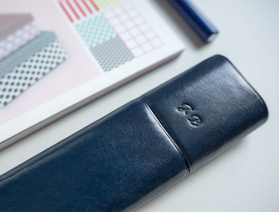 Personalized Pen Case Office Gift, Leather Pencil Case, Fountain Pen ...
