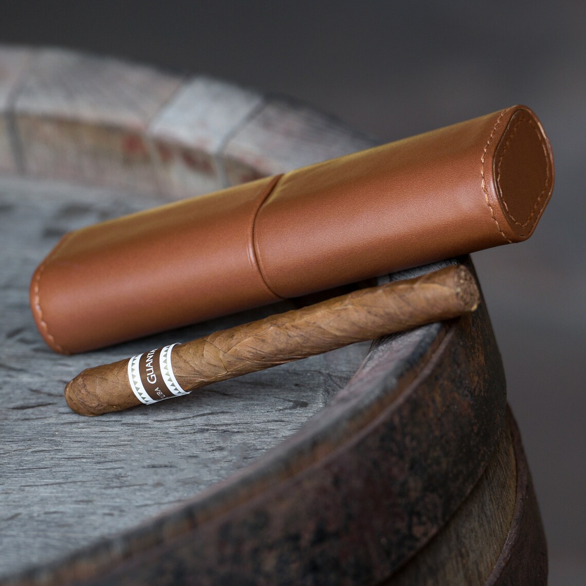 Luxury Leather Cigar Case for Man, Cigar Travel Accessories, Cigar Case ...