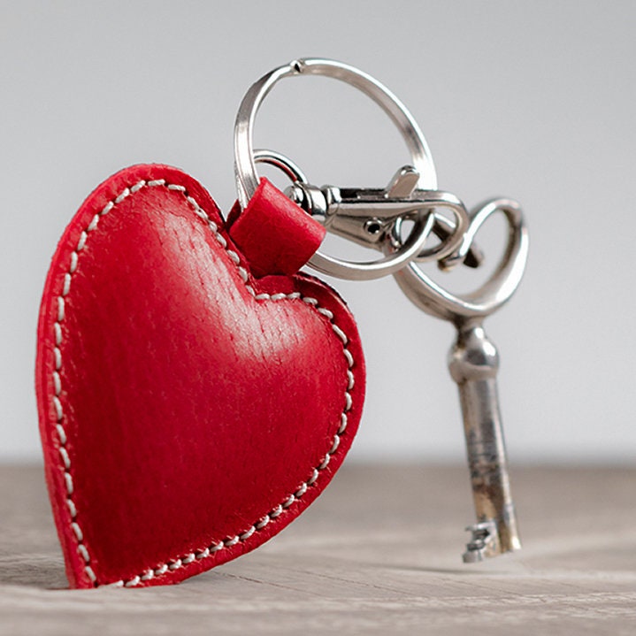 Personalized Leather Keychain Heart When Calls the Heart Key - Etsy UK