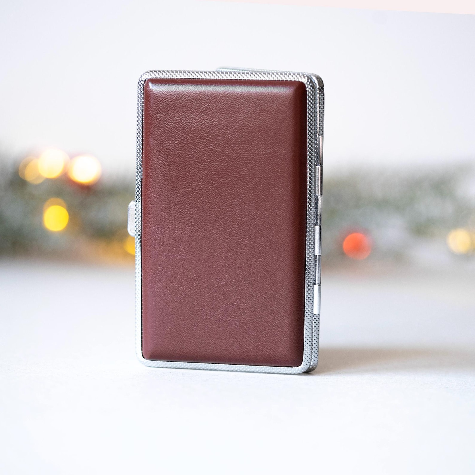 Long Cigarette Case Leather, Cigarette Case Personalized Gift, Custom ...