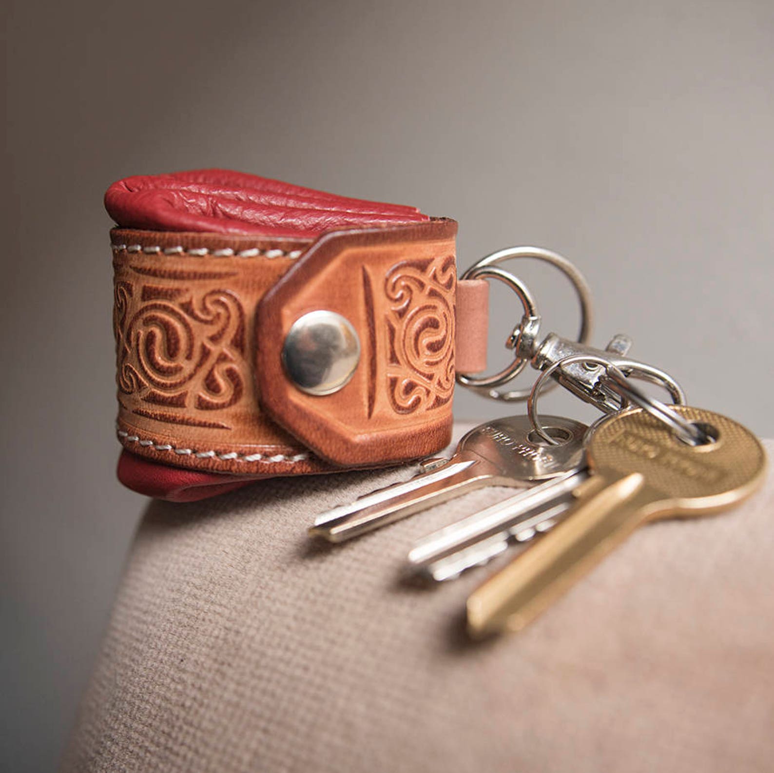 Car Accessories Leather Keychain. Coin Purse Irish Key Fob. - Etsy
