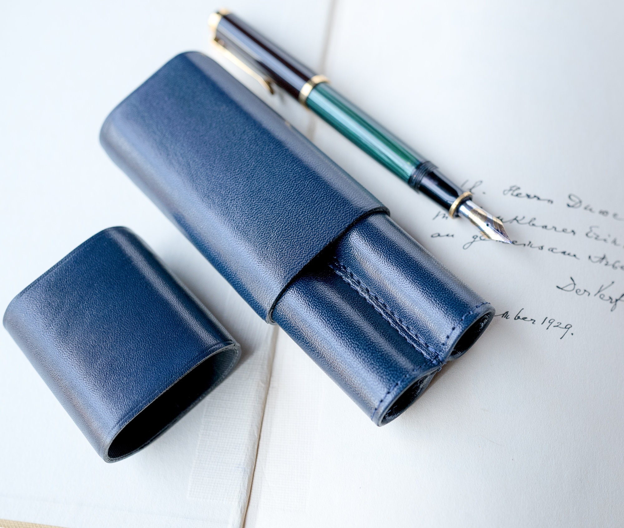 Personalized Pen Case Office Gift Leather Pencil Case - Etsy Ireland