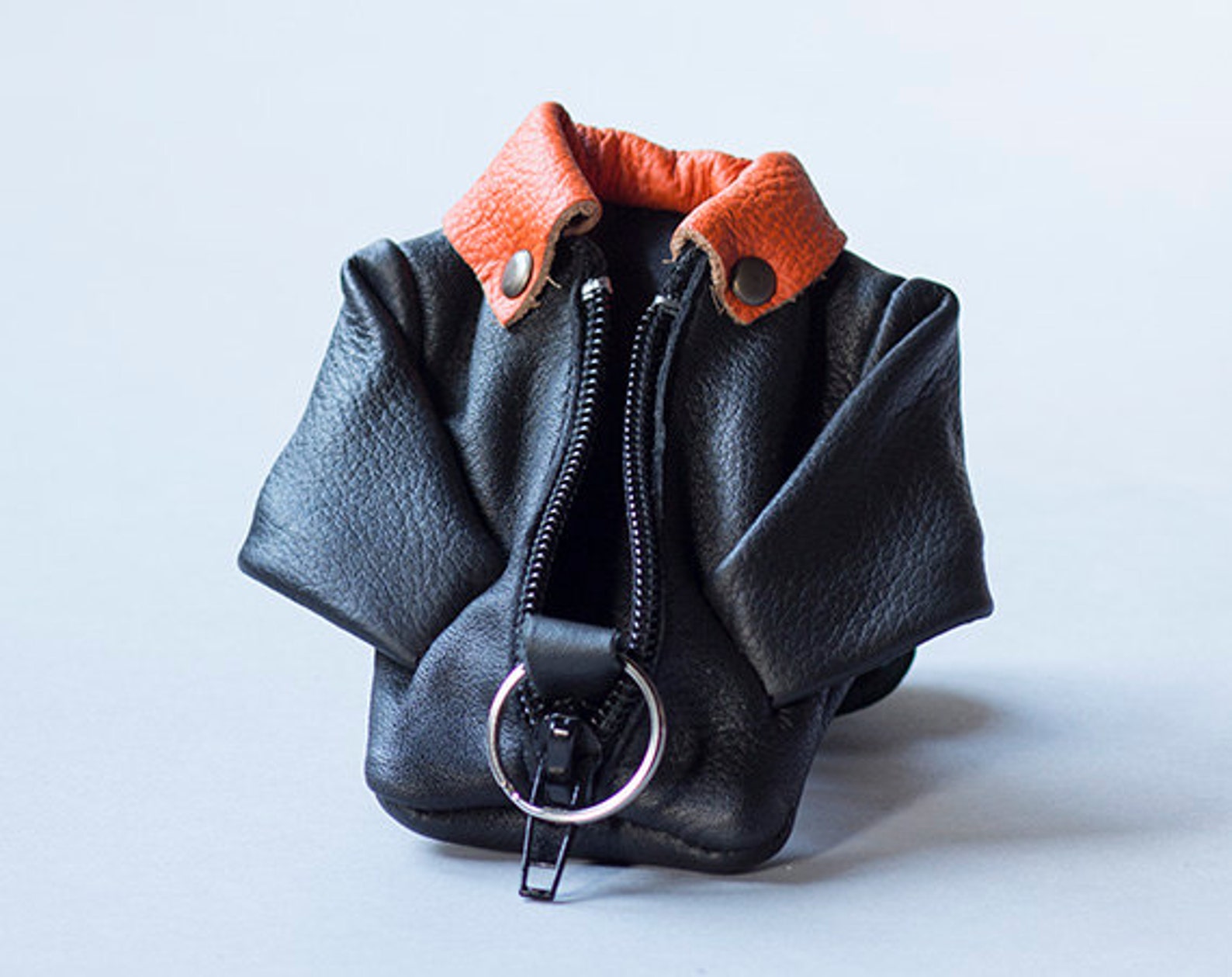 Pocket Wallet With Leather Keychain Multi-function Gift Mens - Etsy