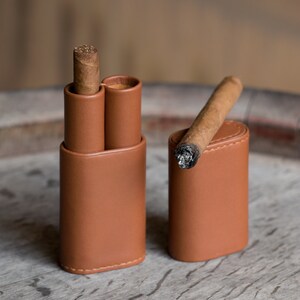 Luxury Leather Cigar Case for Man, Cigar Travel Accessories, Cigar Case ...