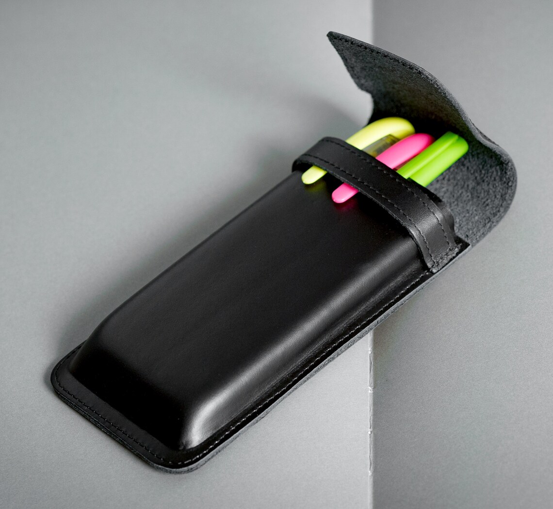 Personalized Leather Pencil Case Fountain Pen Case Pen Case | Etsy