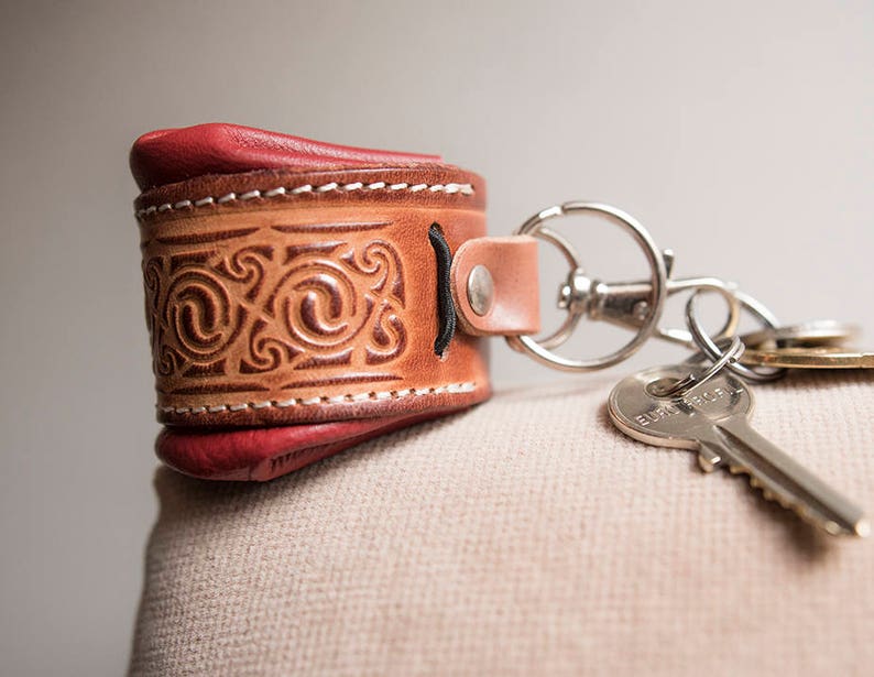 Car Accessories Leather Keychain. Coin Purse Irish Key Fob. - Etsy