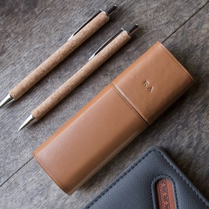 Personalized Leather Pen Case Customized Luxury Fountain Pen Case for ...