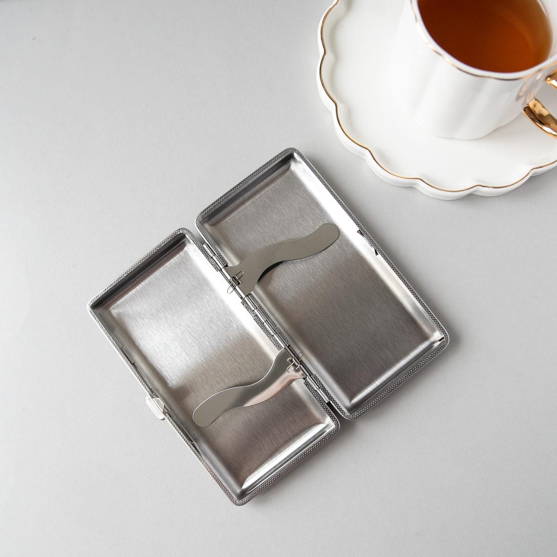 Long Cigarette Case Leather, Cigarette Case Personalized Gift, Custom ...
