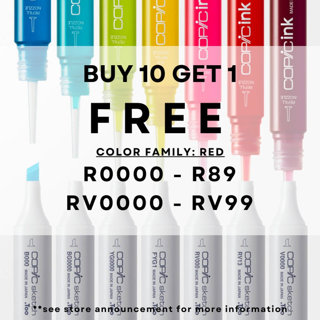R0000 RV99 COPIC Ink Refill Red Red Violet U.S. - Etsy