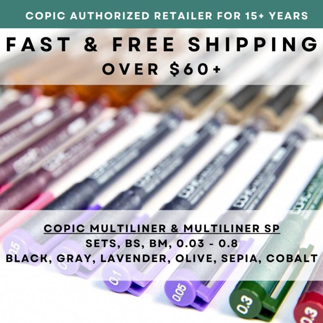 COPIC Multiliners * COPIC Multiliner Pen - U.S. Authorized Retailer - Etsy