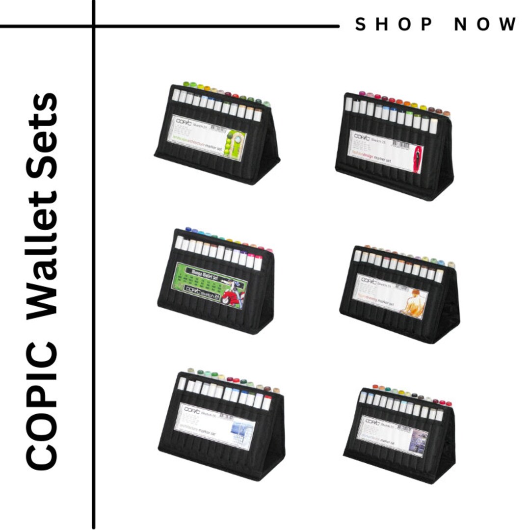 COPIC Sketch Wallet 24pc Landscape Architecture Fashion Figure Product ...