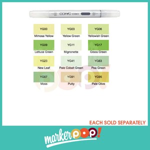 Copic Ciao Marker YG00 to YG95 - Etsy