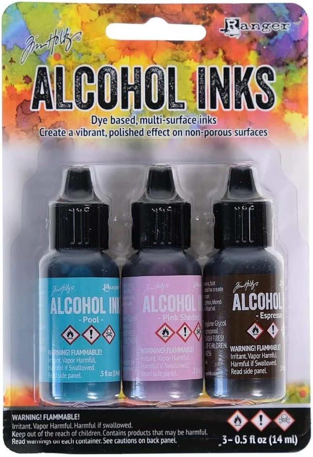 Tim Holtz Alcohol Ink Sets - Part 2 (retro Cafe - Pink Sherbert, Pool ...